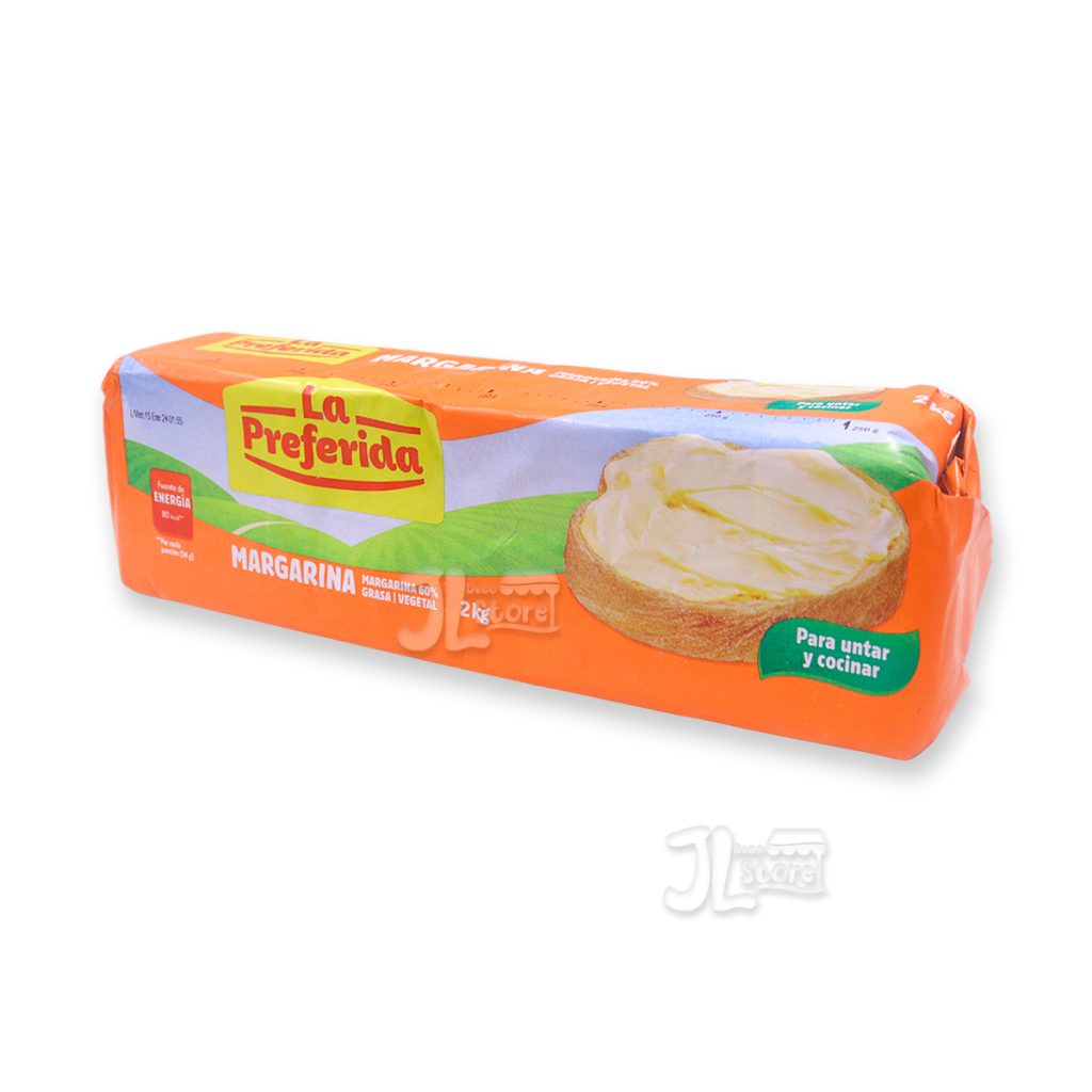 Margarina 60% Vegetal Con Sal 2kg La preferida – JL DecoStore