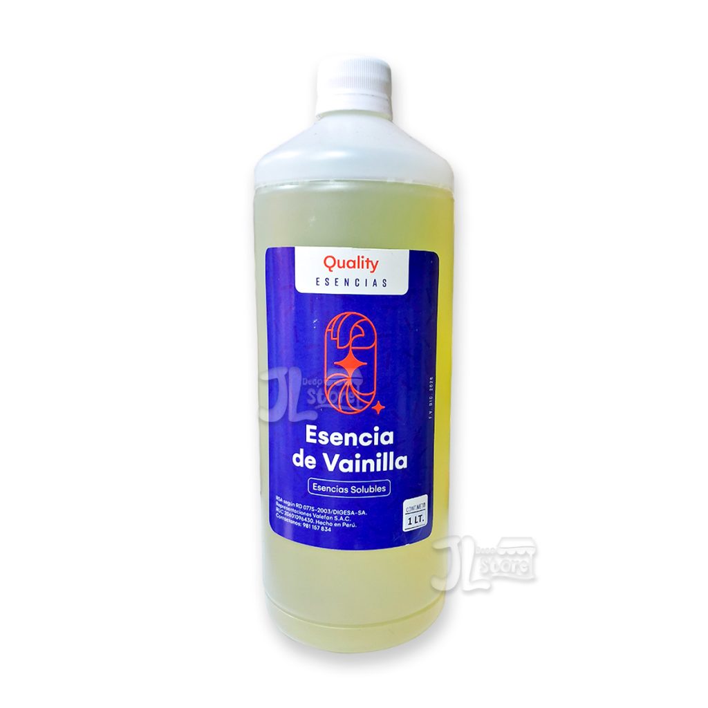 Esencia Vainilla Incolora 1lt- Quality – JL DecoStore
